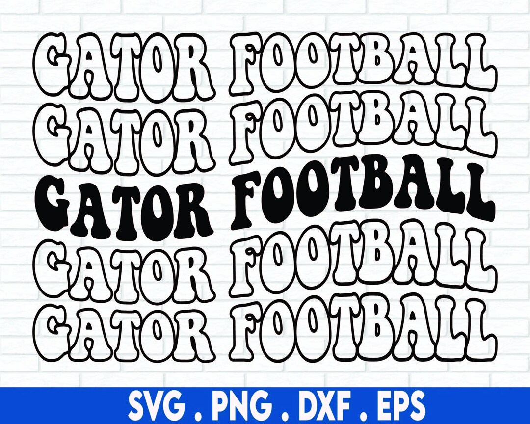 Gator Football SVG File, Hand Lettered SVG, Cricut SVG, Silhouette Svg ...