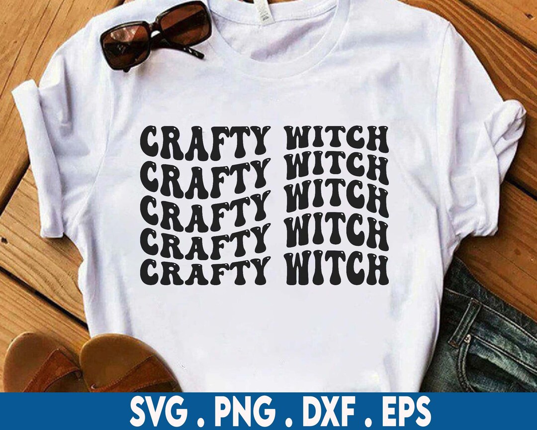 Crafty Witch SVG, Crafty Svg, Halloween T-shirt Svg, Halloween Svg ...