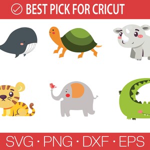 Safari Animals SVG Bundle, Jungle Svg, Animals Svg, Lion Svg, Elephant ...