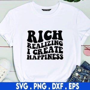 Rich Svg, Happiness Svg, Manifest Svg, Manifestation Svg, Mantra Svg ...