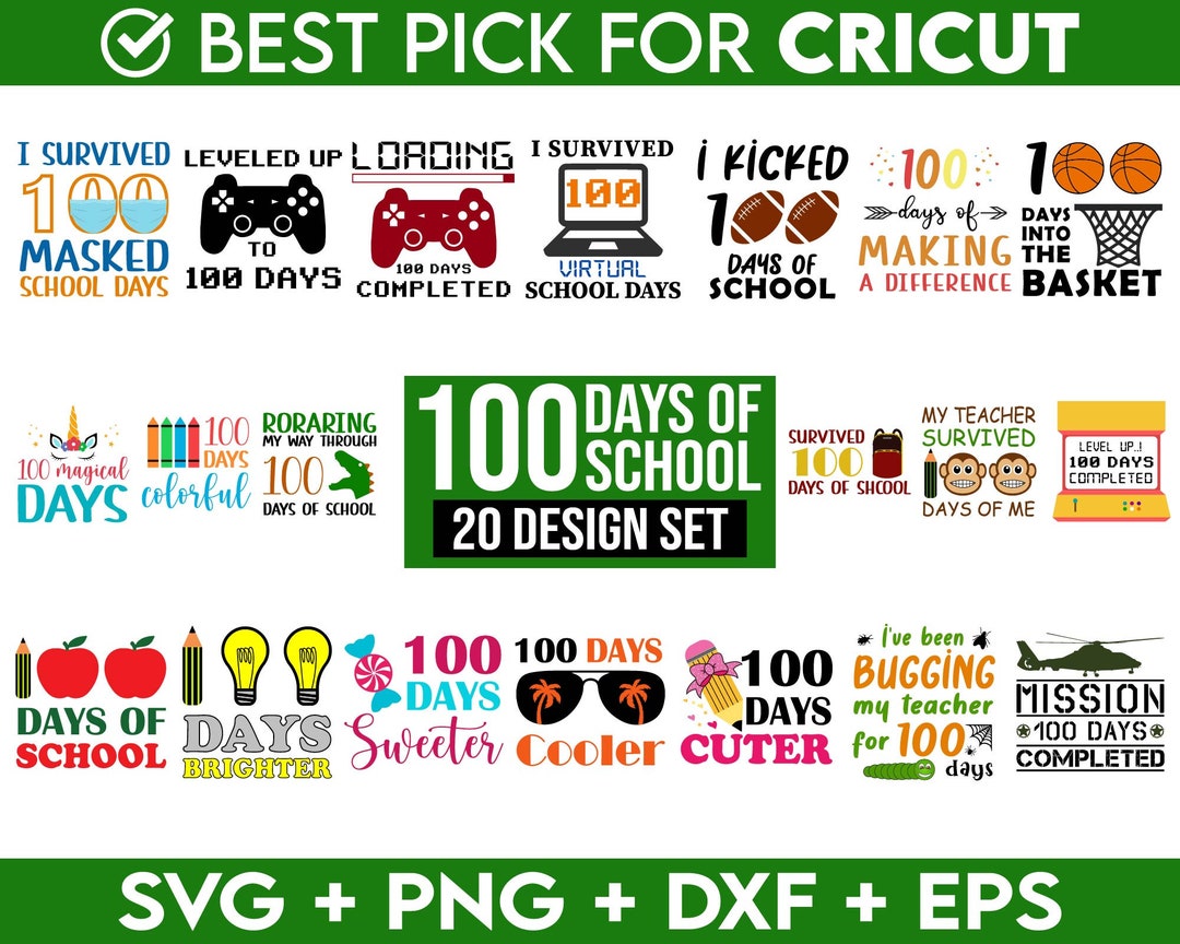 100 Days of School SVG Bundle, School Svg Bundle, Teacher Svg Bundle ...