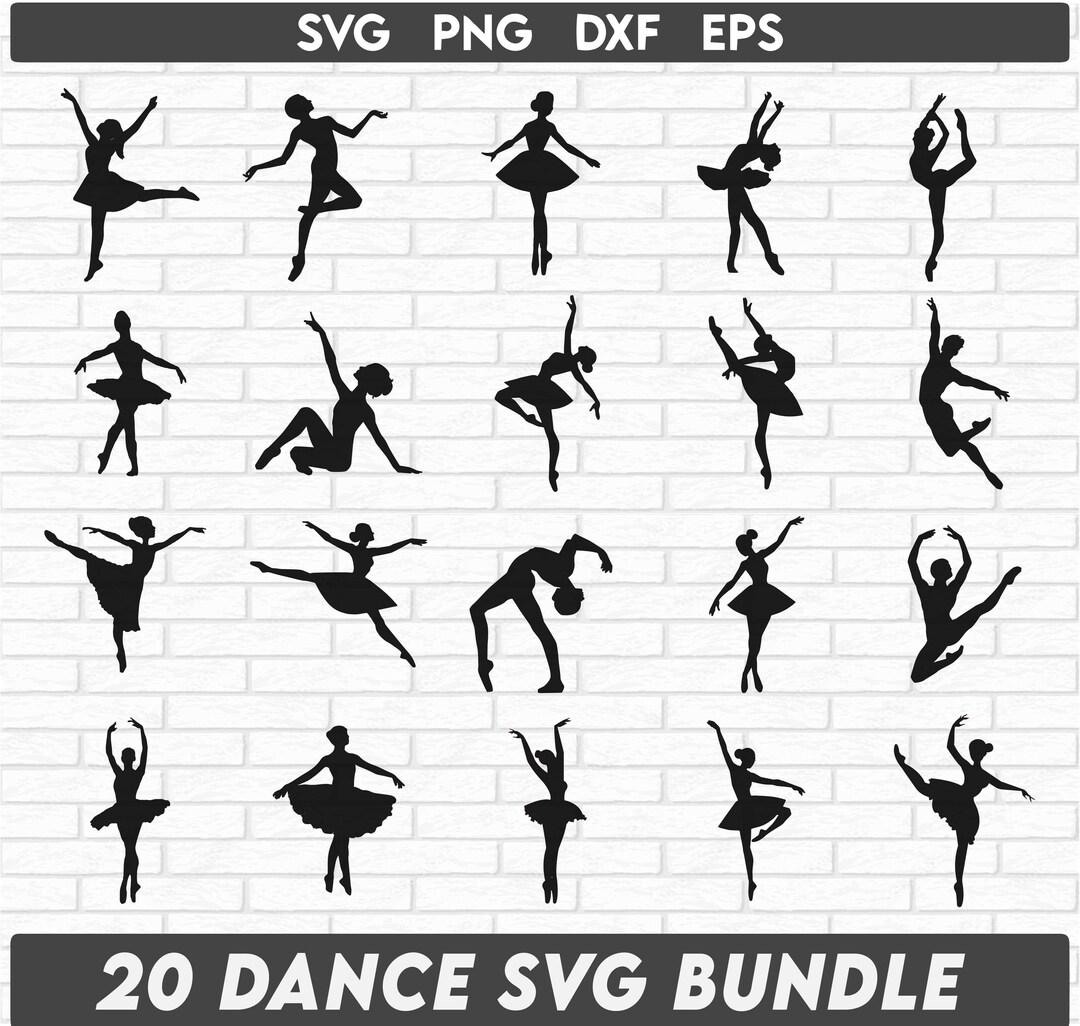 Dance Svg Bundle, Dancers Svg, Dance Clipart, Dancer Silhouettes Svg ...