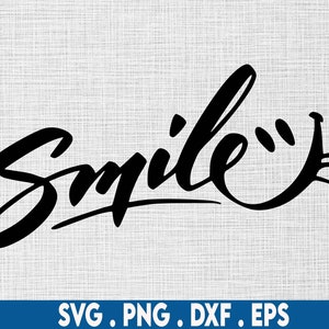 Smile Svg, Happiness Svg, Positive Svg, Self Love Svg, Motivational Svg ...