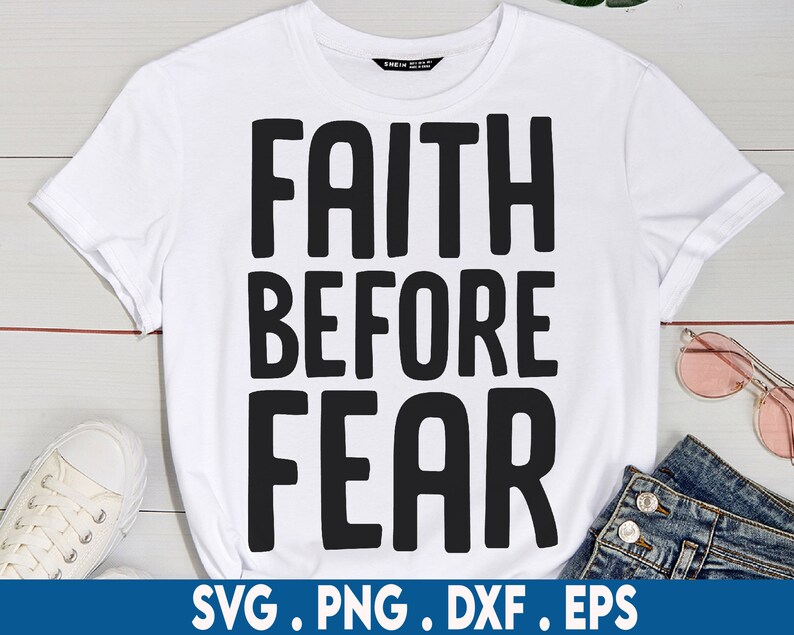 Faith Before Fear Svg Christian Svg Mental Health Svg Women - Etsy