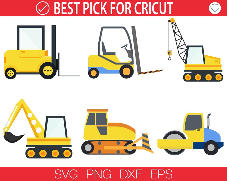 Construction SVG Trucks Svg Excavator Svg Construction - Etsy