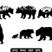 Bear SVG Bundle, Mountains Pine Trees Grizzly Bear SVG, Mama Bear ...