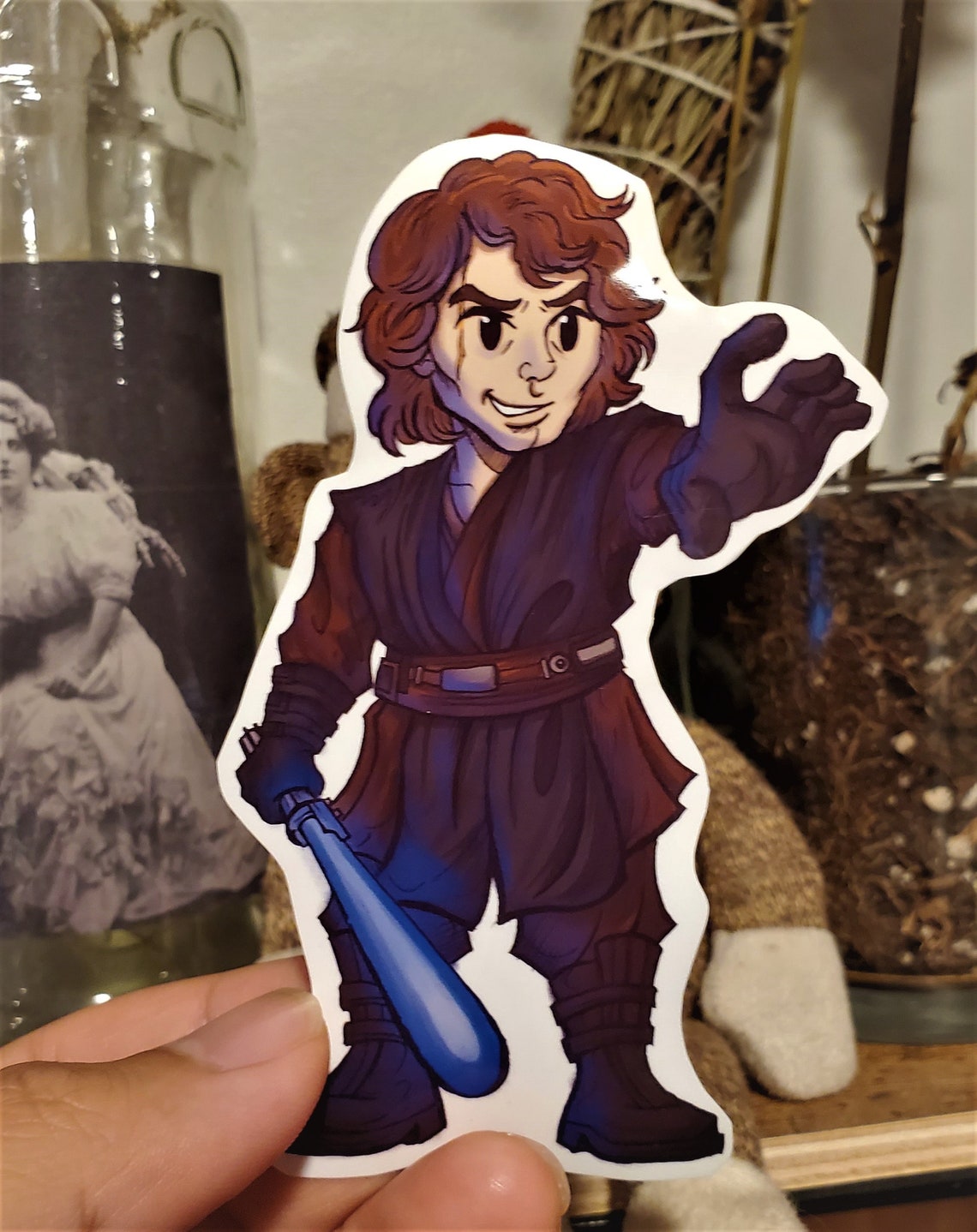 Star Wars Anakin Skywalker Glossy Vinyl Sticker 5.5" X 3" - Etsy