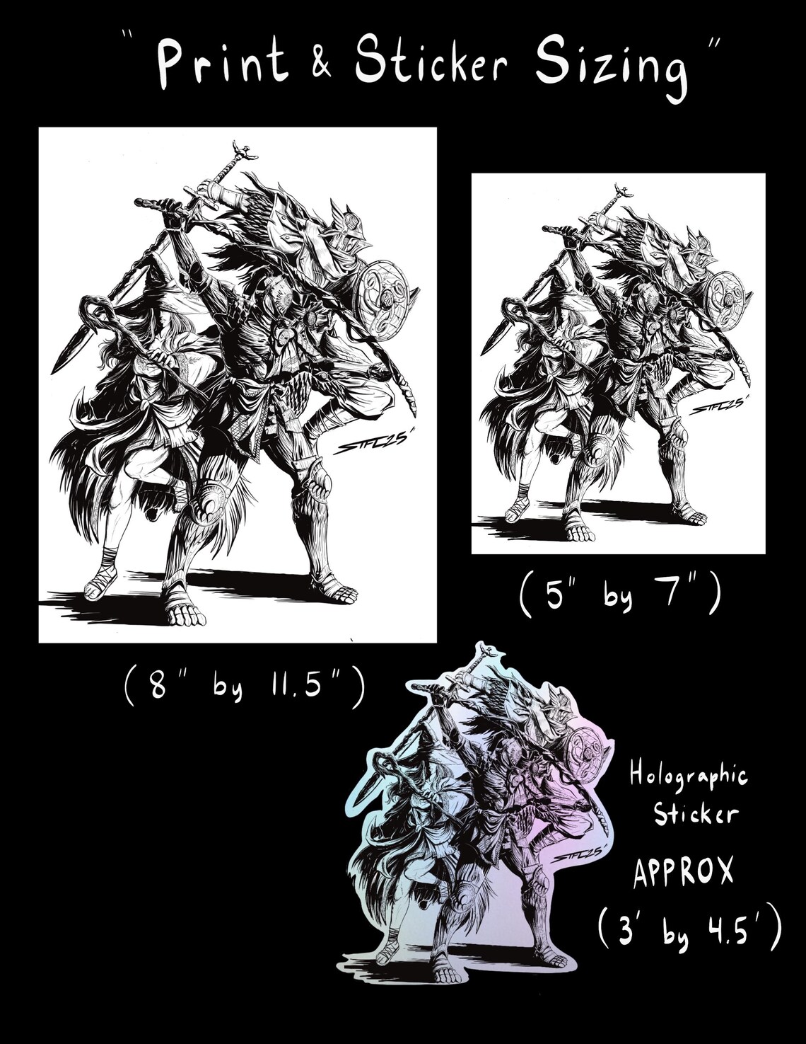 Elden Ring Nightreign NIGHTFARERS Print & Holographic Sticker Available ...