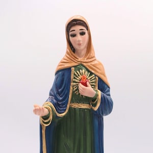 Estatua De La Virgen - Llama De Amor - Virgin Mary Statue - Catholic ...
