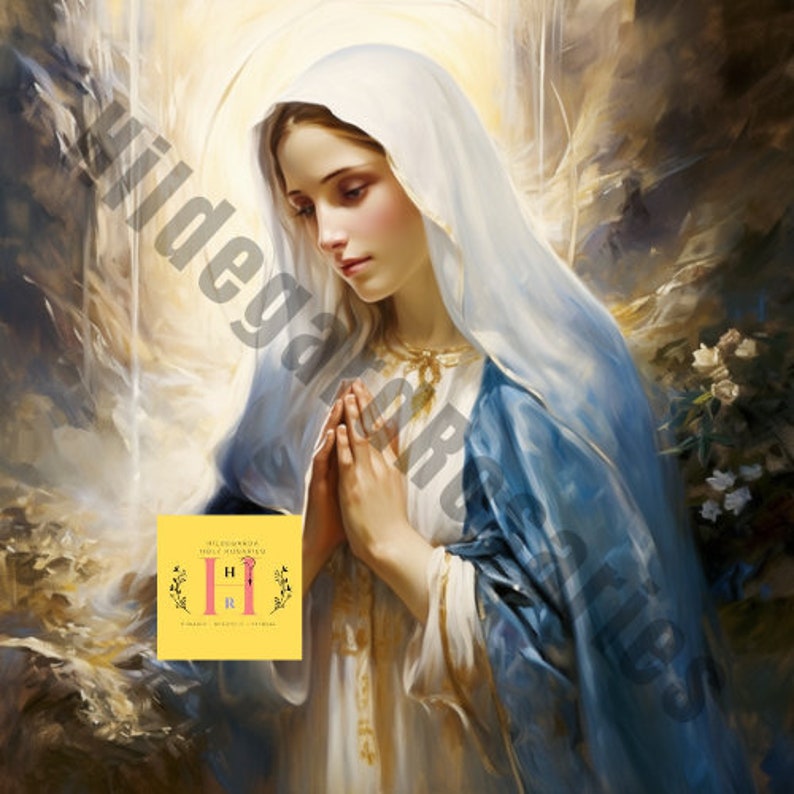 Digital Download Virgin Mary our Lady of Lourdes Lourds - Etsy