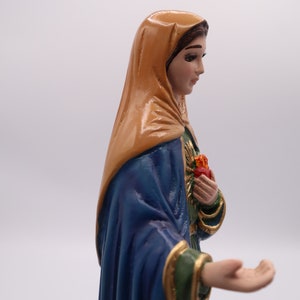Estatua De La Virgen - Llama De Amor - Virgin Mary Statue - Catholic ...