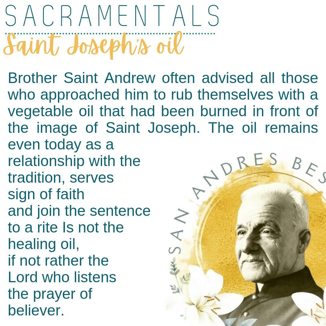 Saint Joseph's Oil - Holy Oil - Catholic Saint Andre Bassette -santuary ...