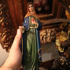 Estatua De La Virgen - Llama De Amor - Virgin Mary Statue - Catholic ...