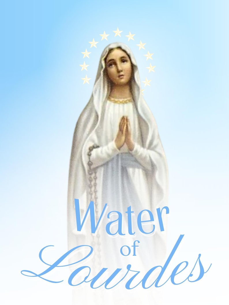 Lourdes Water Agua De Lourdes Our Lady of Lourdes - Etsy