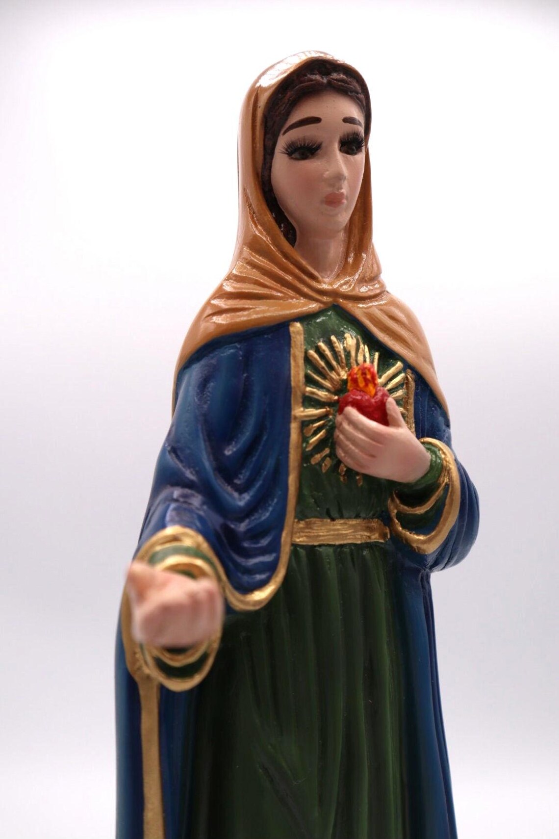 Estatua De La Virgen - Llama De Amor - Virgin Mary Statue - Catholic ...