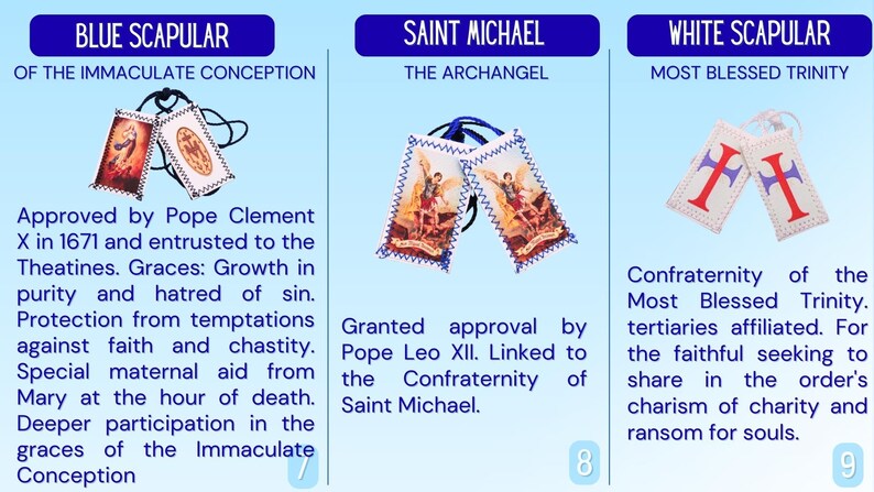 18 Scapulars, Catholic, Gift, Catholic, Maria, Virgin Mary, Scapular ...