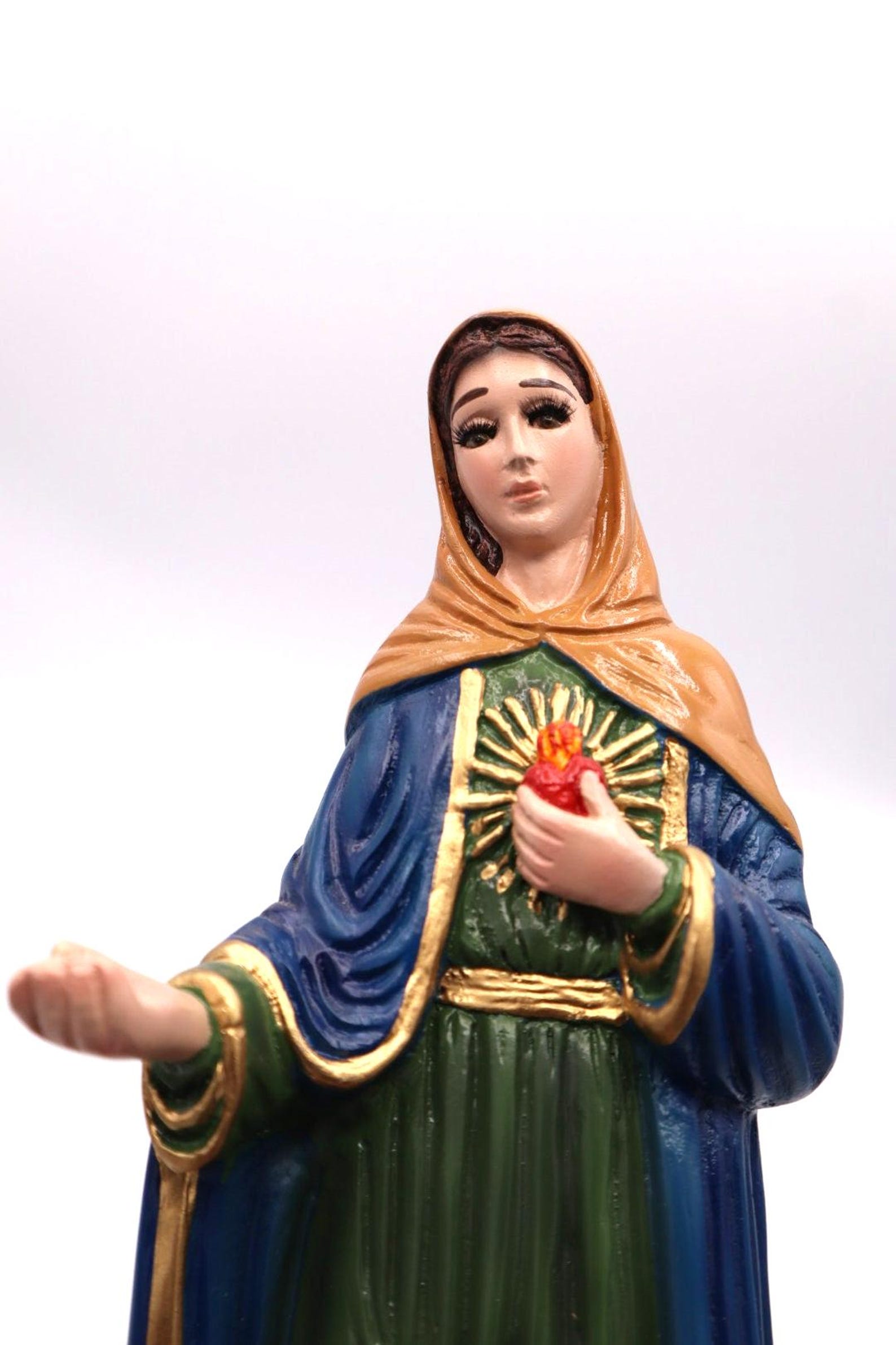 Estatua De La Virgen - Llama De Amor - Virgin Mary Statue - Catholic ...