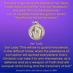 Cross of Pardon & Medal Our Mother of Good Guard - Marie Julie Jahenny ...