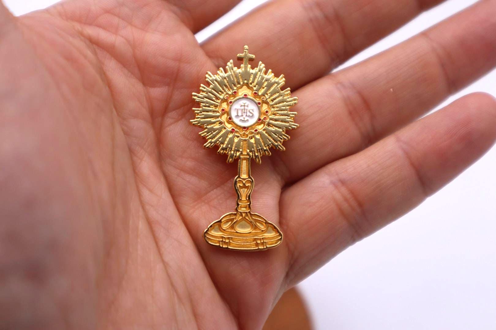 Pins - Eucharist - Monstrance - Catholic Gift Catholic Jewelry ...