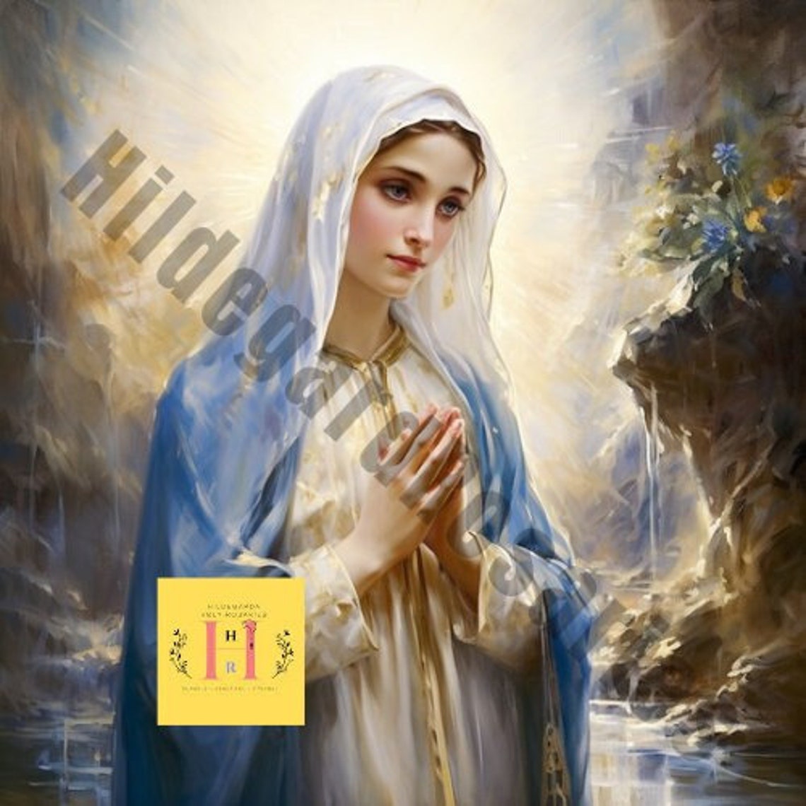 Digital Download Virgin Mary our Lady of Lourdes Lourds - Etsy