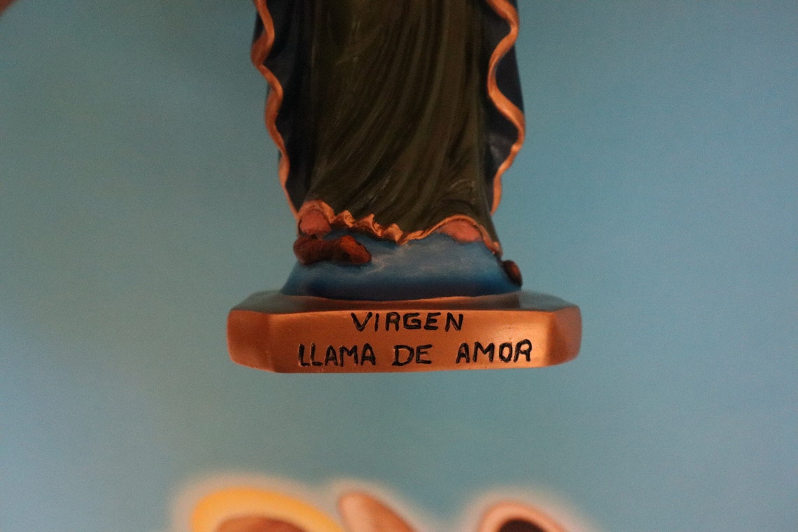 Estatua De La Virgen - Llama De Amor - Virgin Mary Statue - Catholic ...