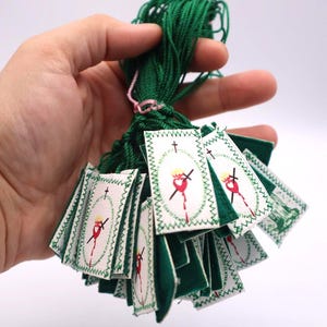 Green Scapular - Scapular - Catholic - Gift - Catholic Gift ...