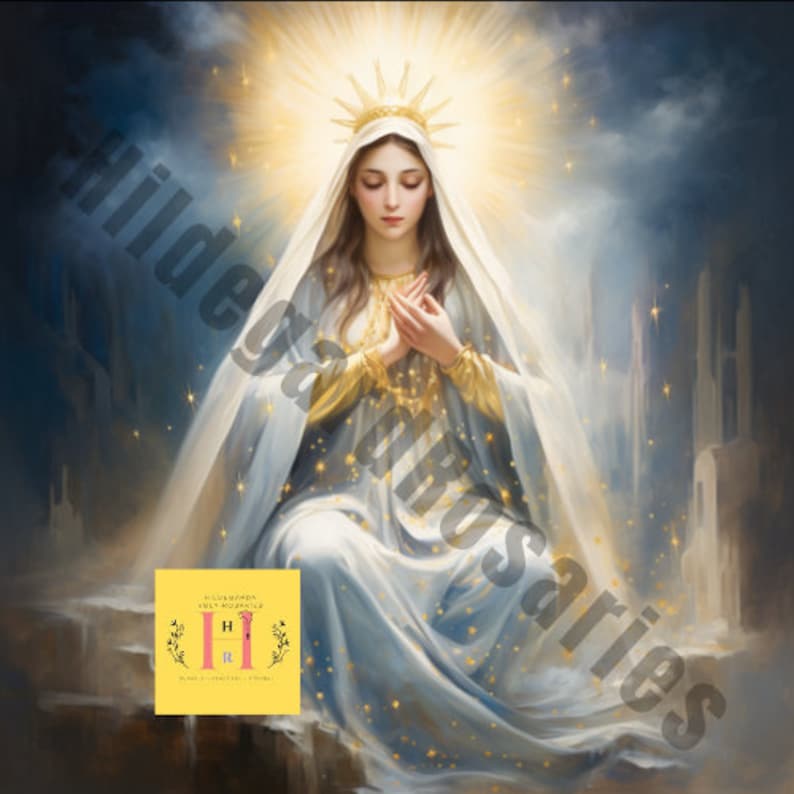 Digital Download Virgin Mary our Lady of Lourdes Lourds - Etsy