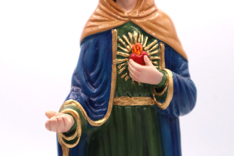 Estatua De La Virgen - Llama De Amor - Virgin Mary Statue - Catholic ...