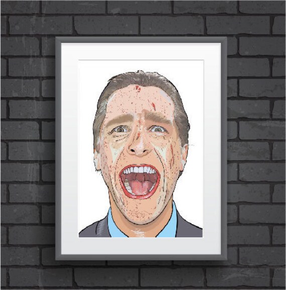American Psycho Digital Art Poster - Etsy