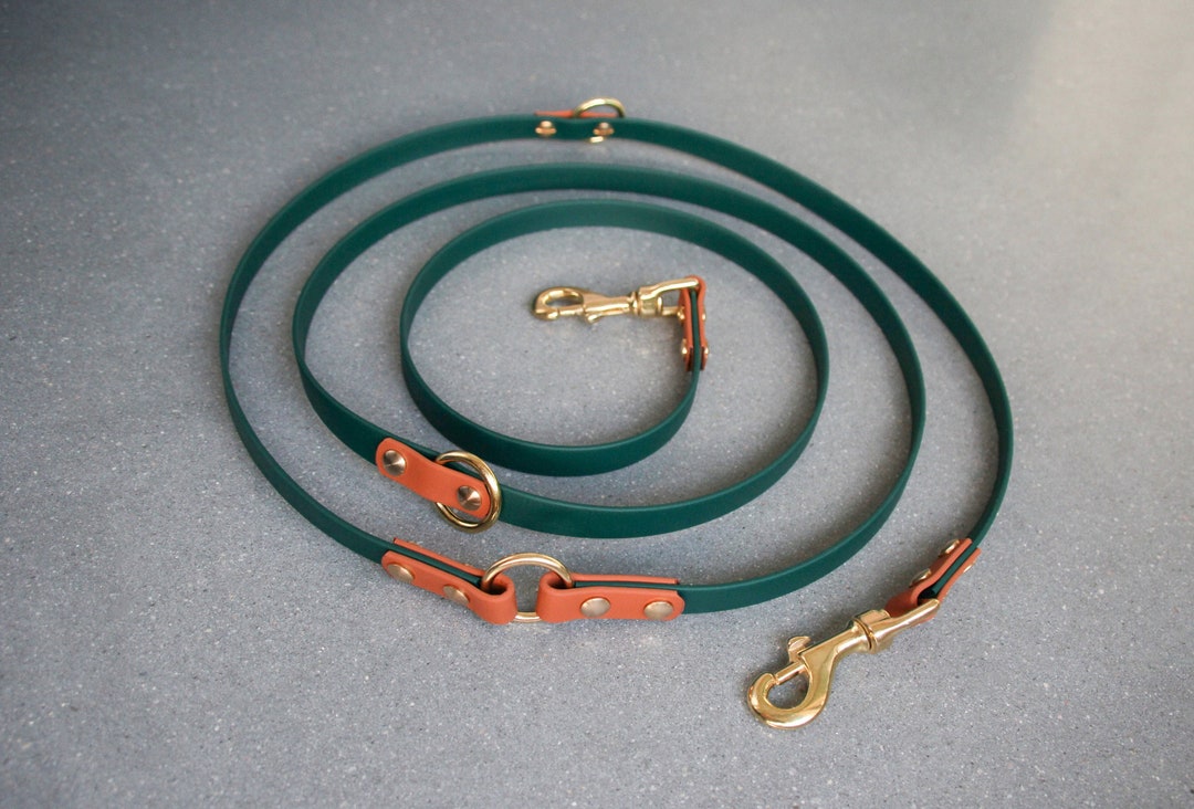 Custom Waterproof Two-tone Multi Way | Cross Body Biothane Dog Leash - Etsy