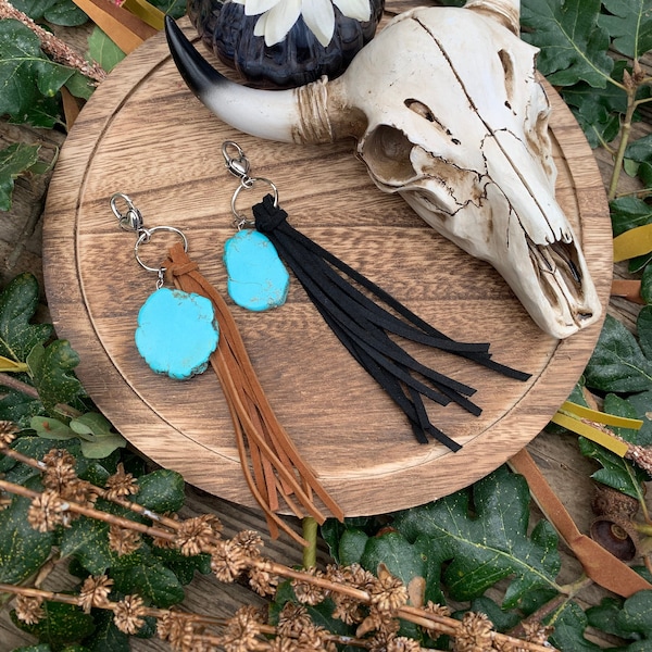 Keychain Turquoise - Etsy