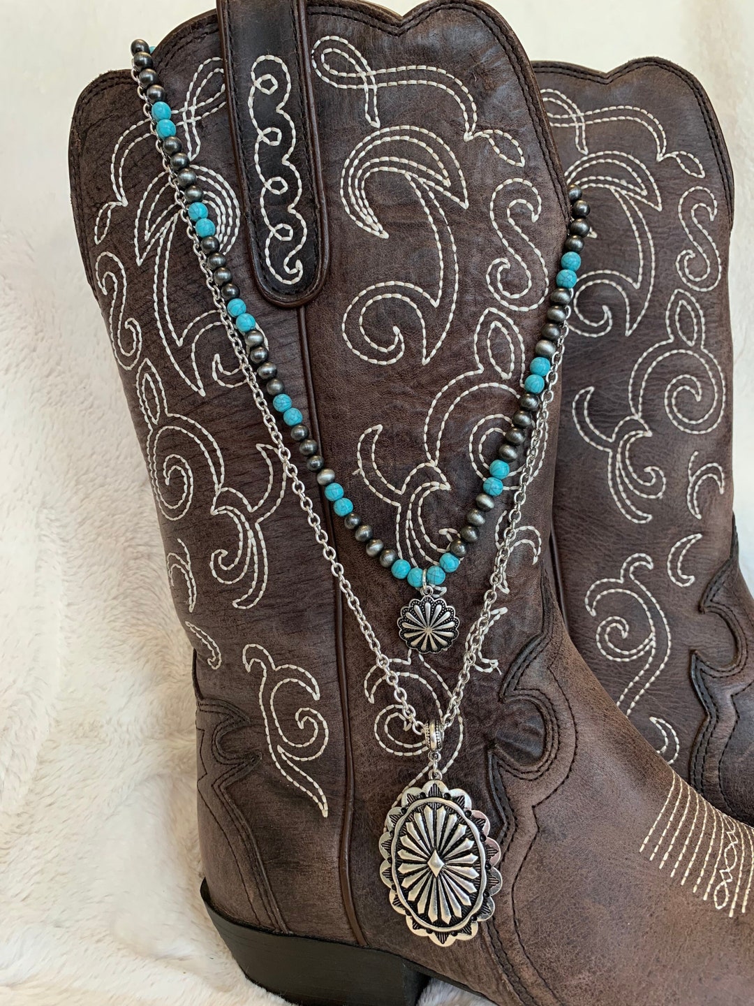 Western Concho Necklace, Western Jewelry, Turquoise Jewelry, Concho ...
