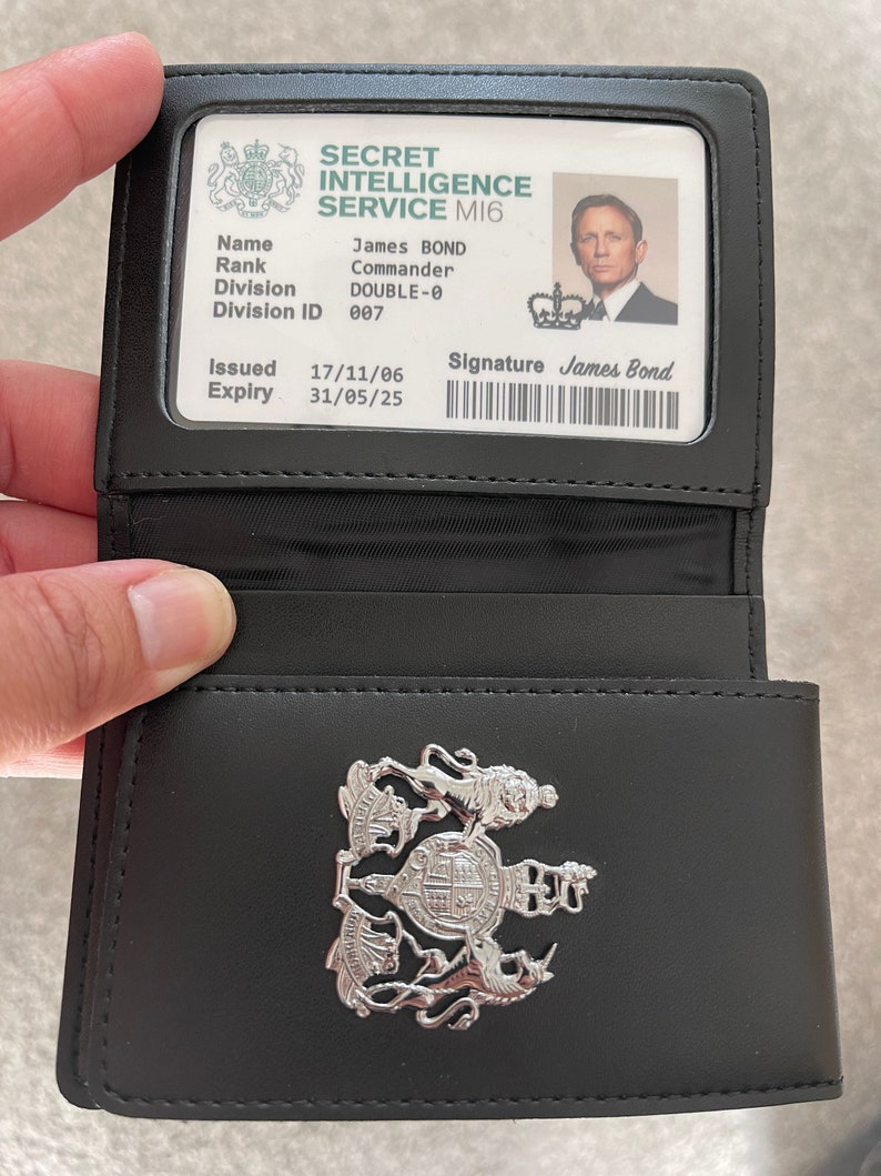 SIS MI6 James Bond ID Card plastic With or Without Wallet | Etsy UK