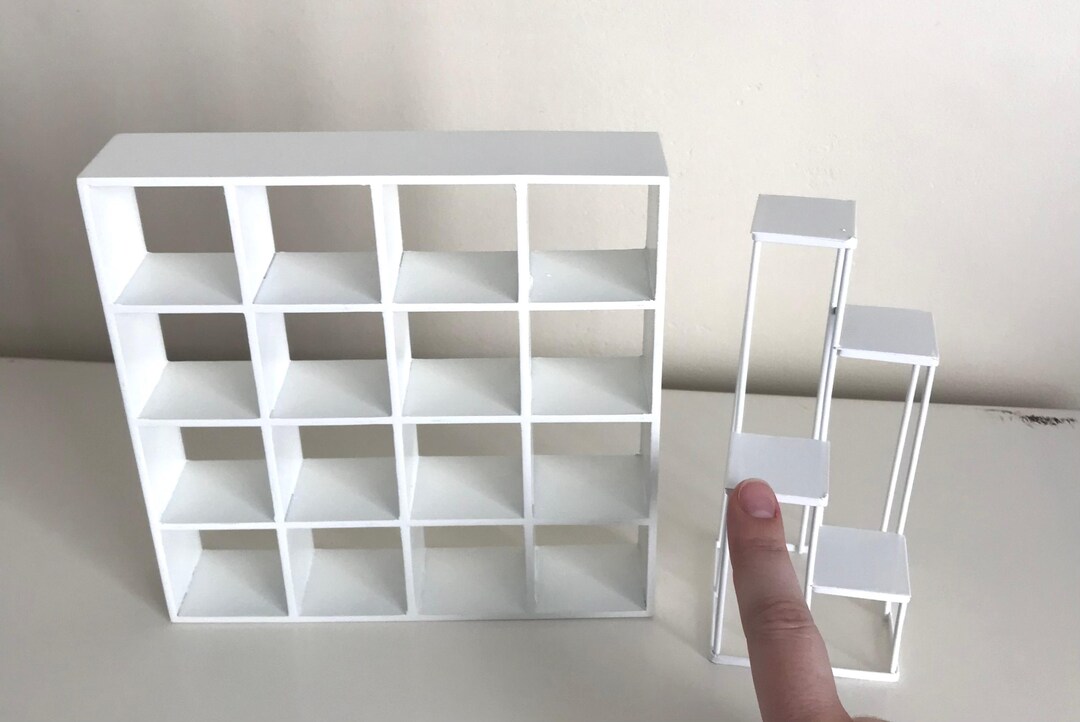 Set of 2 Miniature Display Stands, Metal and Woods Mini Display - Etsy