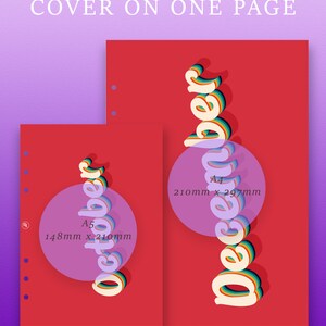 Printable Rainbow Monthly Planner Dashboard 12 Months - Etsy