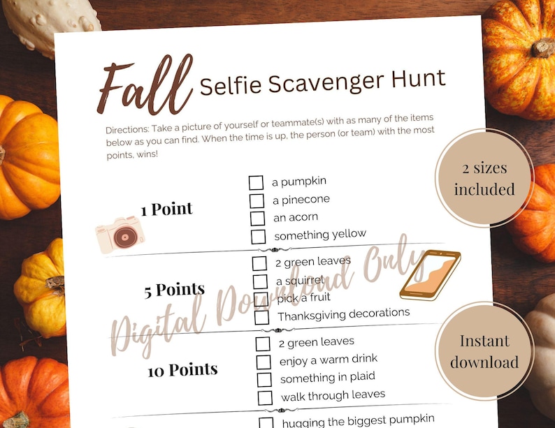 Thanksgiving Game Printable Friendsgiving Party Game Printable Fall ...