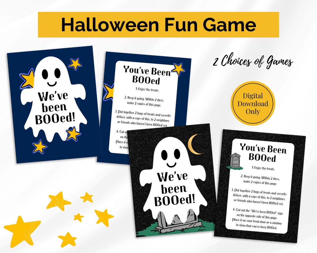 You've Been Booed Printable, You've Been Booed Game, You've Been Booed ...