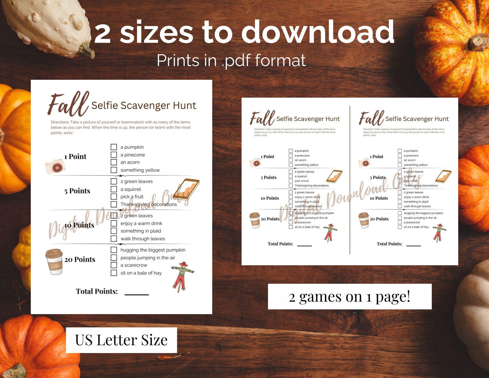 Thanksgiving Game Printable Friendsgiving Party Game Printable Fall ...