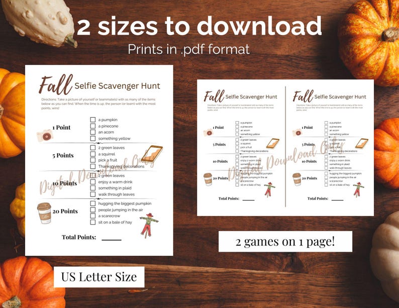 Thanksgiving Game Printable Friendsgiving Party Game Printable Fall ...