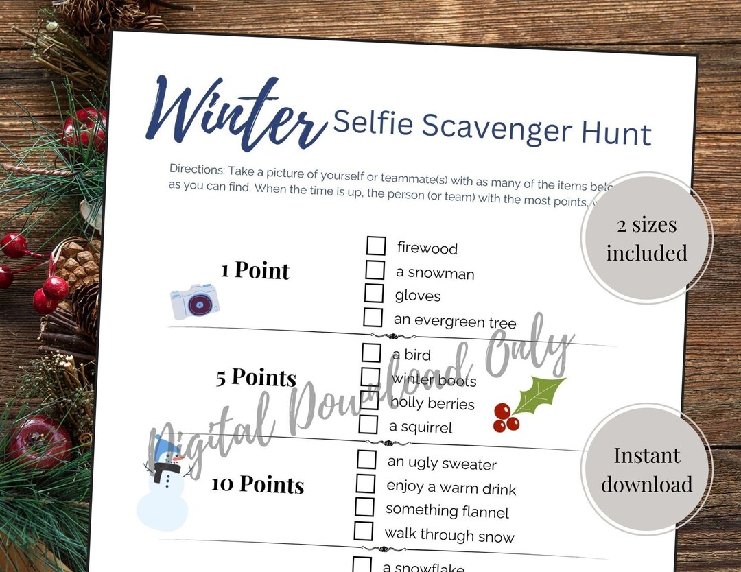 Winter Game Printable Digital Christmas Game Winter This or That Game ...