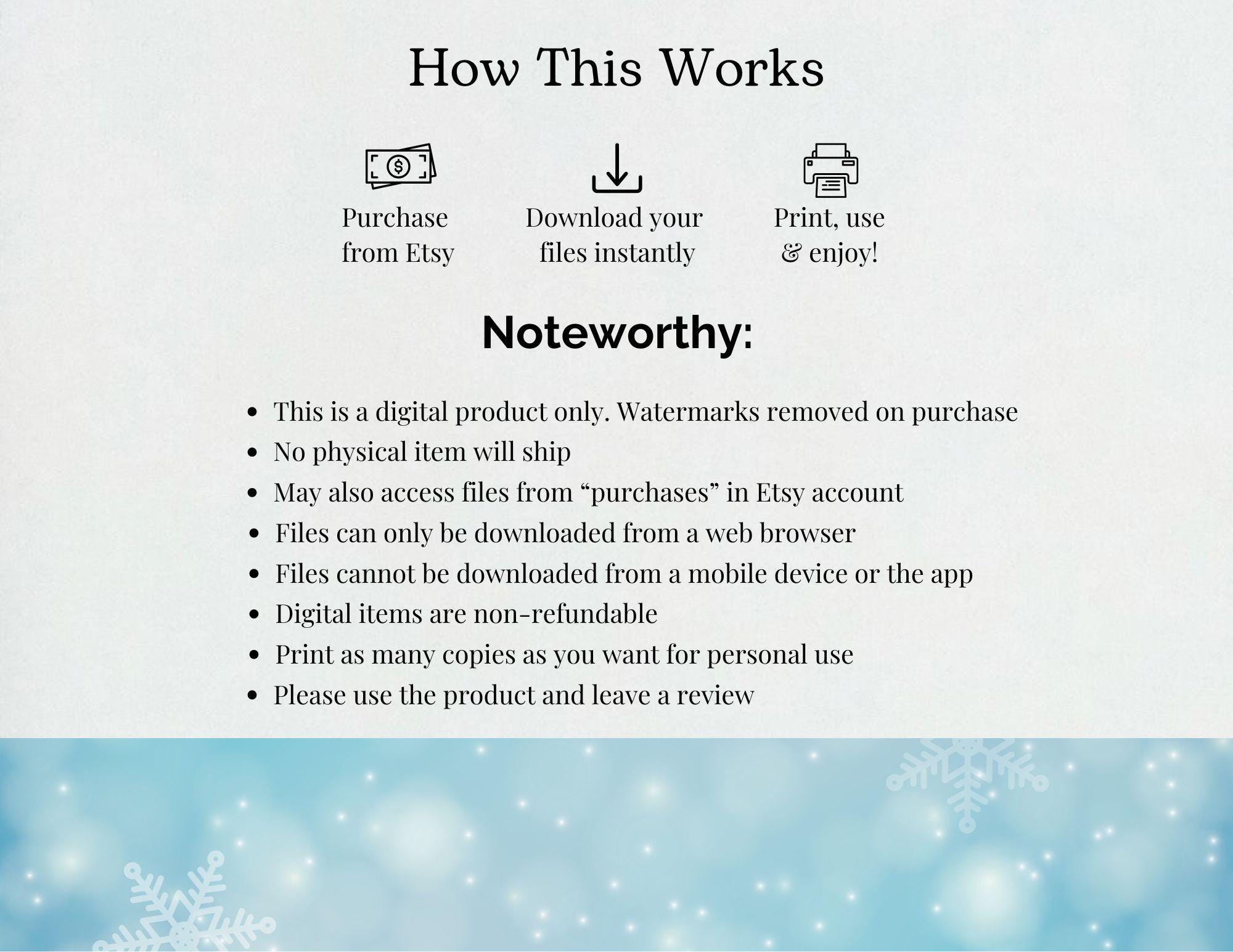 Winter Never Have I Ever Game, Holiday Party (digital Download) - Etsy