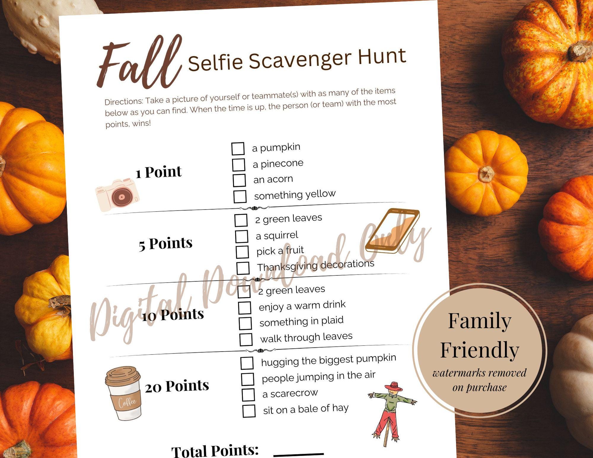 Thanksgiving Game Printable Friendsgiving Party Game Printable Fall ...