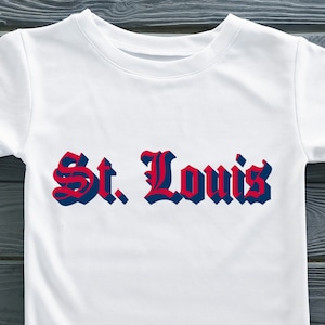 St. Louis Svg, St. Louis Png, Retro Font Svg, St. Louis Template, St ...