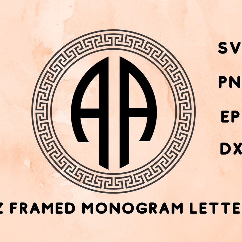 2 Letter Monogram - Etsy