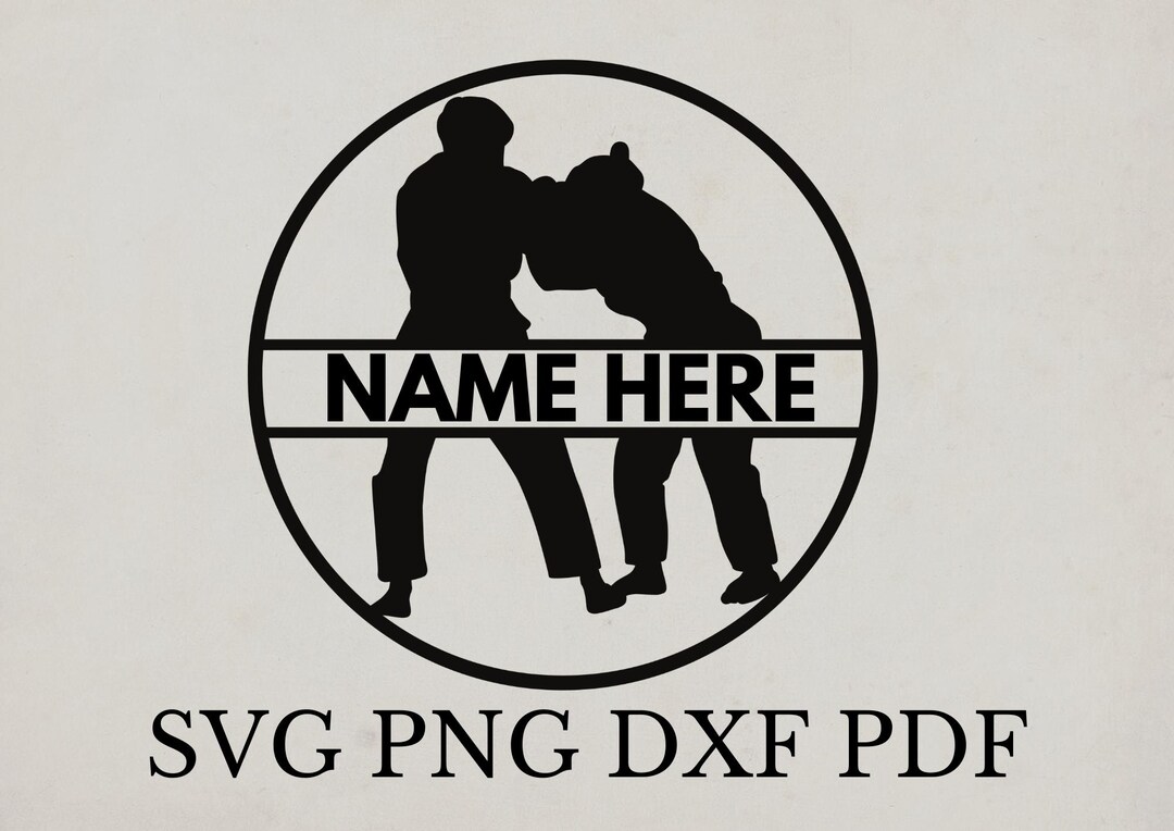 Judo Svg, Ornament Svg, Laser Cut File, Judo Template Svg, Sport Tshirt ...