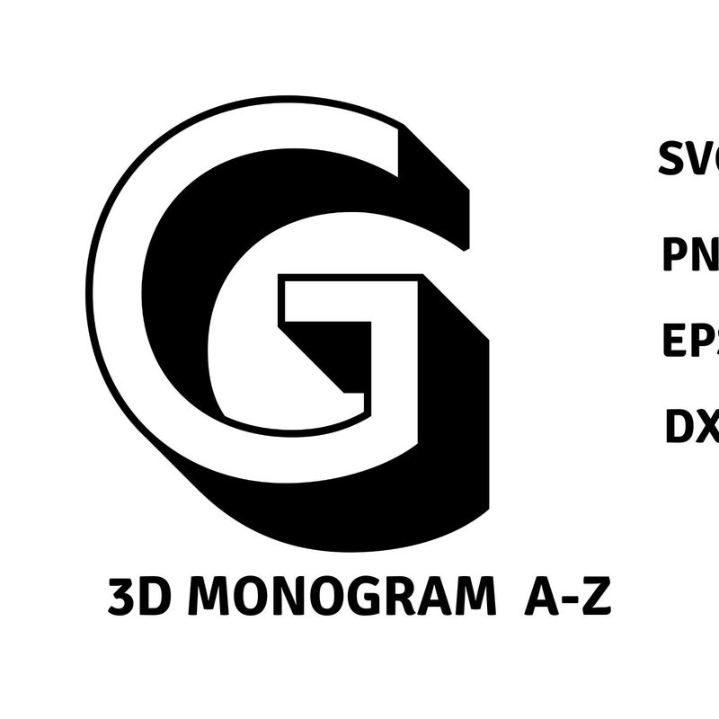 Monogram Font Svg - Etsy