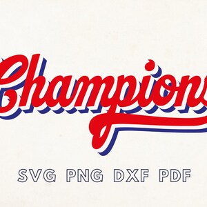 Retro Champions, Champions Png, Champions Template, Champions Stencil ...