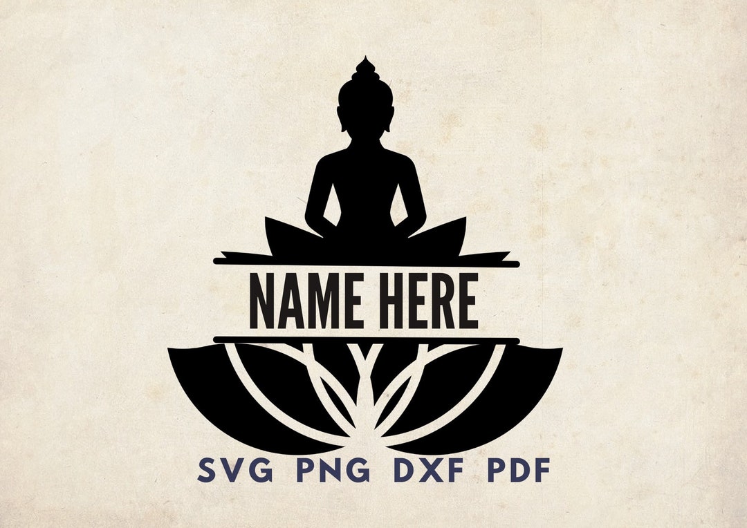 Split Buddha Svg, Christmas Ornament Svg, Laser Cut File, Buddha ...