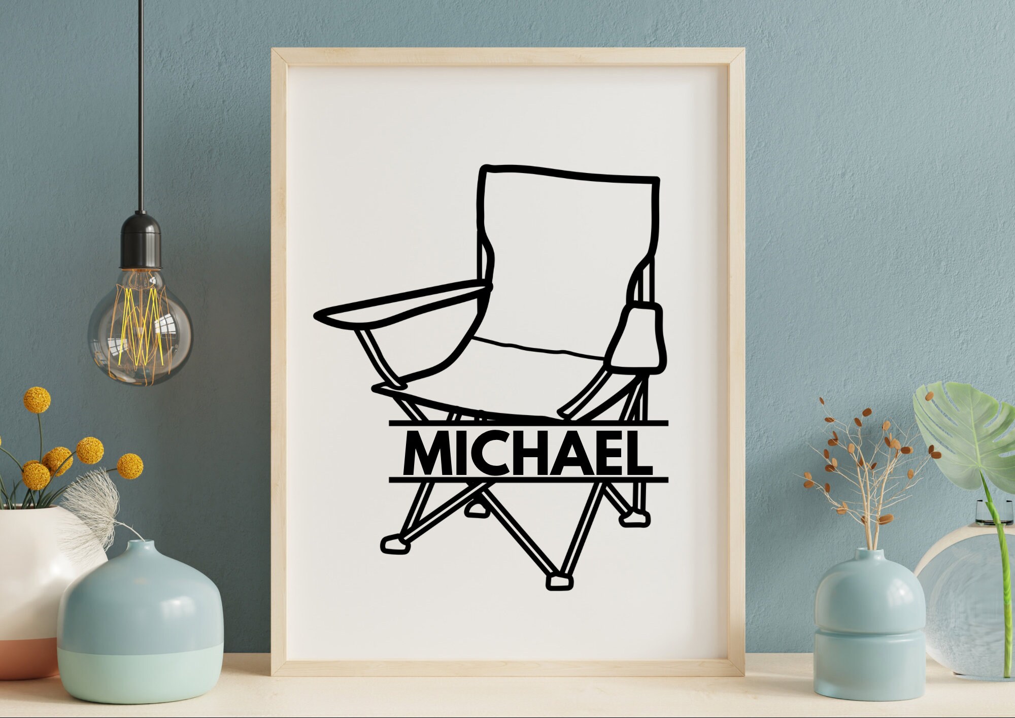Camping Chair Svg, Picnic Svg, Laser Cut File, Caravan Template Svg ...