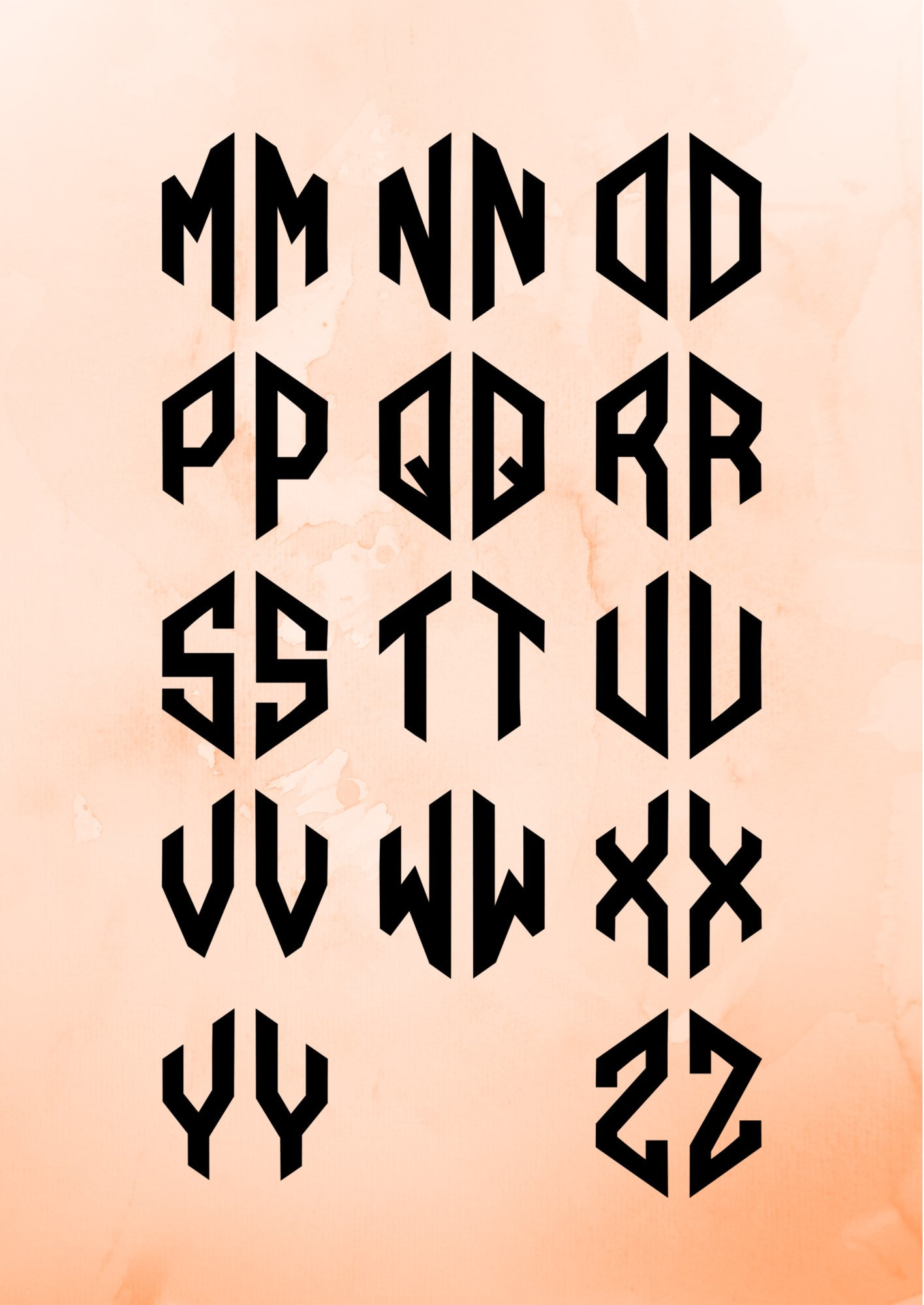 2 Letter Monogram Svg, Geometric Monogram, Couple Monogram, Initials ...